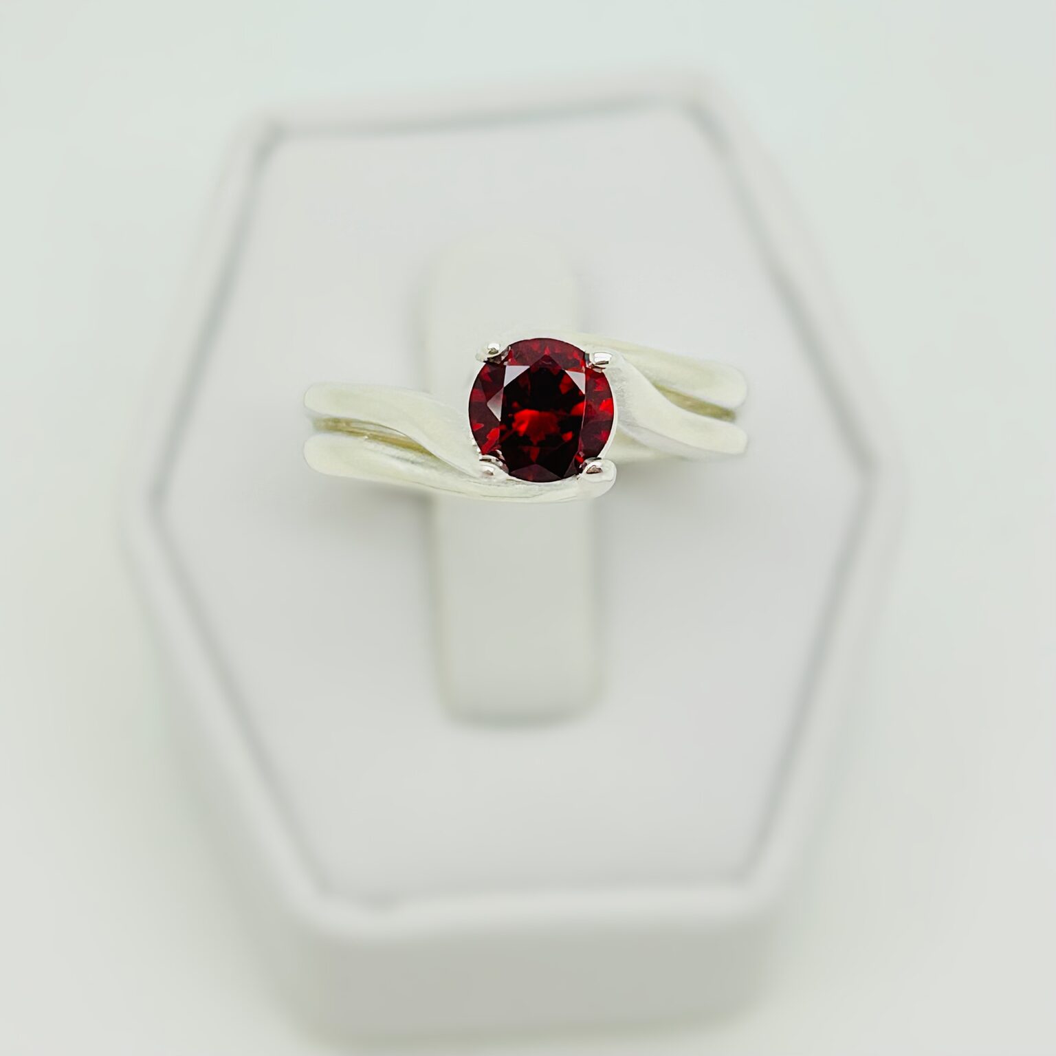 Custom Sterling Silver Ruby Ring - Jewelers Loupe St George, Utah